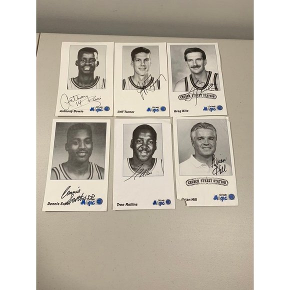 NBA | Other | Orlando Magic 9s Autograph Lot Dennis Scott Rollins Nba ...